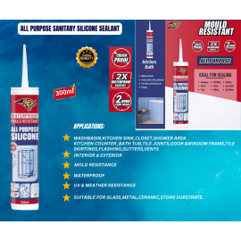 Waterproof All Purpose Silicone Sealant (300ml)