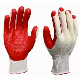 Rubber Coated Palm Cotton Hand Gloves Heavy duty